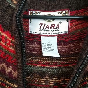 Tiara | Sweaters | Tiara International Zipup Cardigan Size S Vintage ...